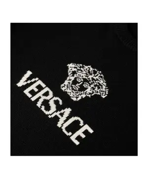 Versace Crew Neck Sweater With Medusa Detailing