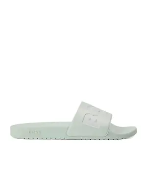 Hugo Boss Aryeh Sliders, Comfy Footbed Sandals - White