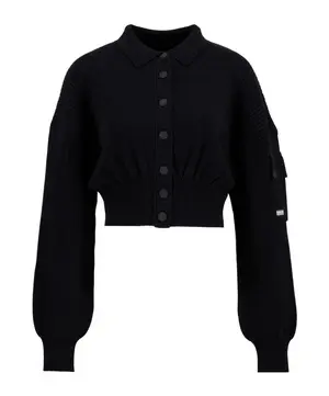 Barbour International Gigi Knitted Bomber - Black