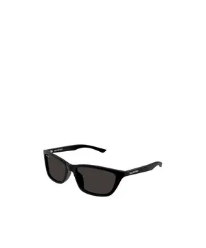 Balenciaga Bal Rectangular Sunglasses - Black