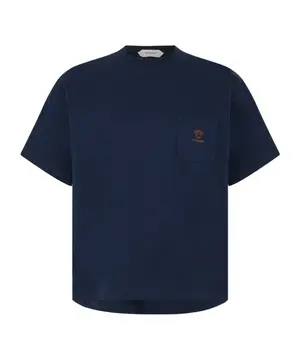 Versace Logo Short-sleeved T-shirt - Black
