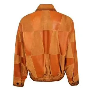 Versace Paneled Leather Jacket
