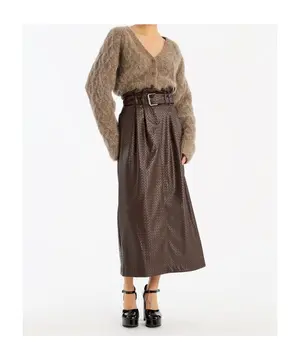 ROTATE BY BIRGER CHRISTENSEN Sussi Button-front Long-sleeve Knit Top