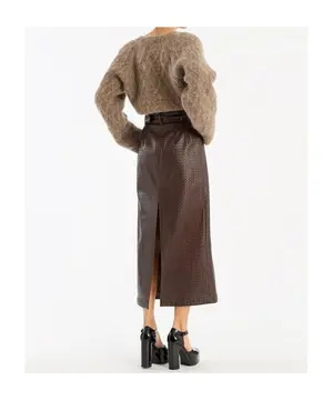 ROTATE BY BIRGER CHRISTENSEN Sussi Button-front Long-sleeve Knit Top