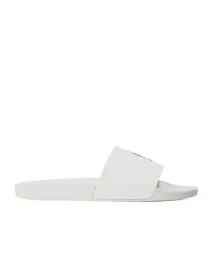 Polo Ralph Lauren Plain Pool Slides - White