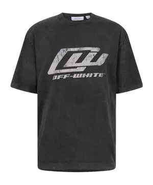 Off-White Logo Short-sleeved T-shirt - Black