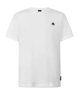 Moose Knuckles Logo Short-sleeved T-shirt - White