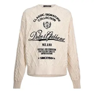 Dolce & Gabbana Knitted Jumper With Letter Print