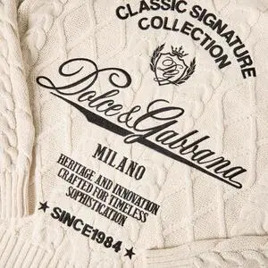 Dolce & Gabbana Knitted Jumper With Letter Print