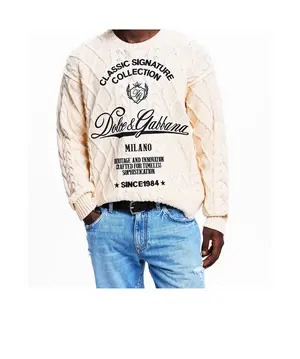Dolce & Gabbana Knitted Jumper With Letter Print