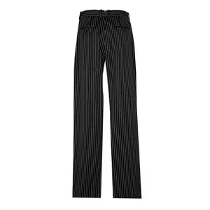 TOM FORD Striped Tailored Straight Leg Trousers
