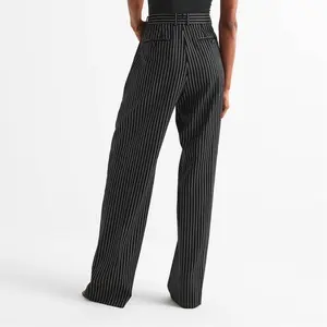 TOM FORD Striped Tailored Straight Leg Trousers