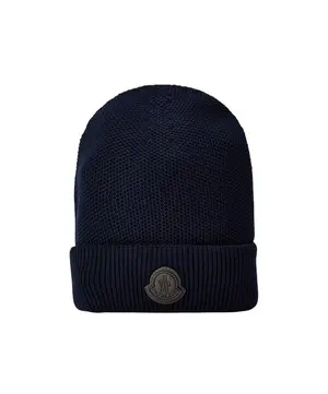 Moncler Knitted Beanie - Black
