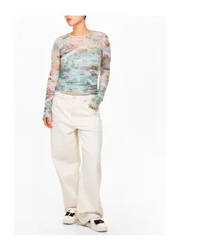 Off-White Double-layer Fabric Top