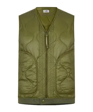 C.P. COMPANY Quilted Argyle Sleeveless Vest