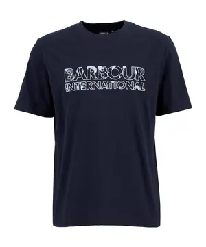 Barbour Printed T-shirt - Black