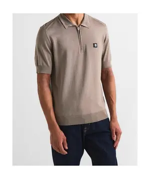 Hugo Boss Short-sleeved Zip-up Polo Shirt