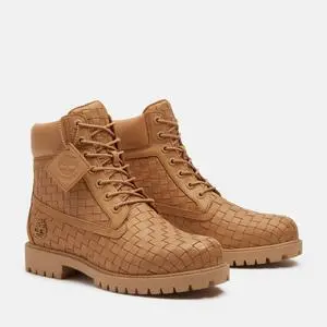 Timberland 6-inch Woven Leather Lace-up Boots