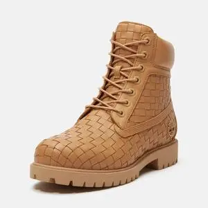 Timberland 6-inch Woven Leather Lace-up Boots