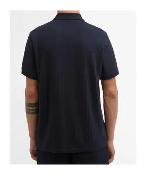 Barbour Zippered Short-sleeved Polo Shirt - Black