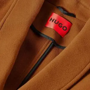 Hugo Boss Stylish Minimalist Long Overcoat