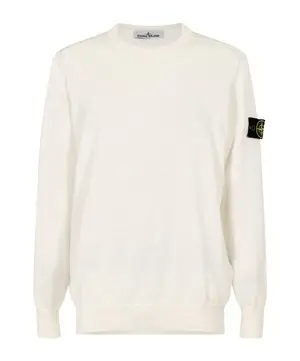Stone Island Crew Neck Sweater - White
