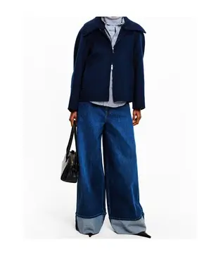 JOSEPH Zippered Long-sleeved Knit Cardigan