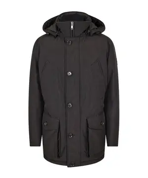 Hugo Boss Parka Coats - Black