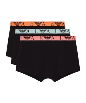 Emporio Armani Core Logo Boxers 3-pack - Black
