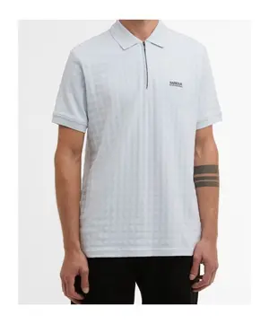 Barbour Zippered Short-sleeved Polo Shirt - White