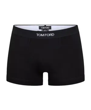 TOM FORD Plain Cotton Boxer Briefs, 2-pack - Black