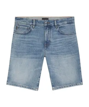 Hugo Boss Denim Blue Shorts - Gray