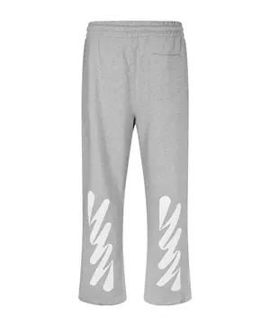 Off-White Slim Fit Jogging Bottoms - Gray