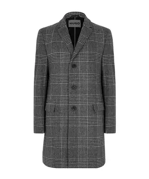 Hugo Boss Tailored Slim Long Coat - Black