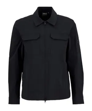 Barbour Zippered Long-sleeved Casual Jacket - Black