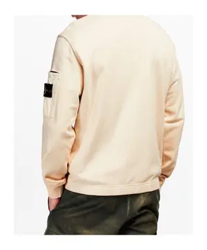 Stone Island Logo Zip-up Sweatshirt