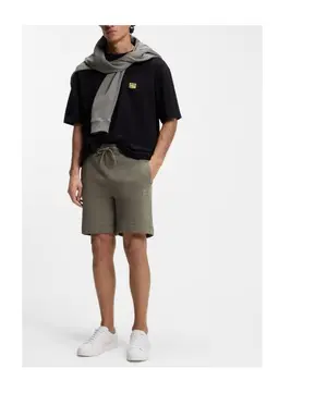 Hugo Boss Mid-length Elasticated Drawstring Fleece Shorts