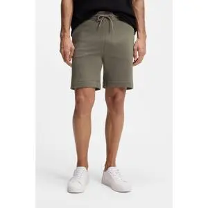 Hugo Boss Mid-length Elasticated Drawstring Fleece Shorts