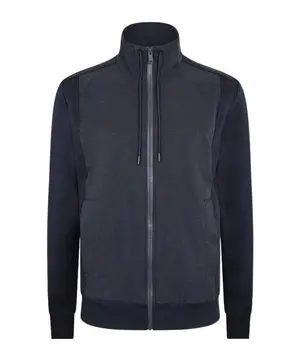 Hugo Boss P Shepherd Short Sleeve Zip Hoodie - Black