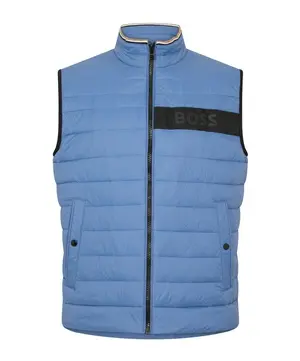 Hugo Boss Minimalist Sleeveless Jacket - Blue