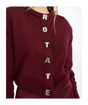 ROTATE BY BIRGER CHRISTENSEN Long Sleeve Knit Cardigan