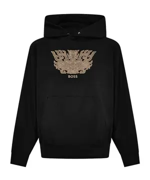 Hugo Boss Pull Over Hoodie - Black