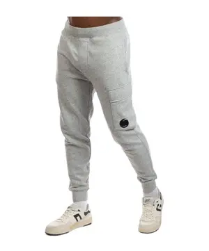 C.P. COMPANY Fleece Lens Cargo Tracksuit Bottoms - Gray