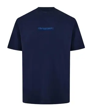 C.P. COMPANY Logo Crew Neck T-shirt - Black