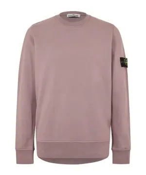 Stone Island Logo Crew Neck Sweatshirt - Nude