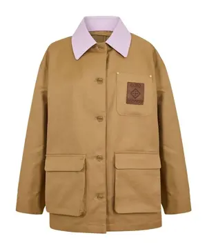 Casablanca Tan Blazer With Contrasting Collar