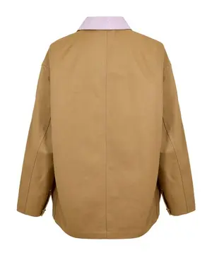 Casablanca Tan Blazer With Contrasting Collar
