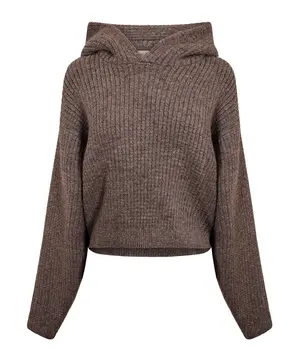Fear Of God Hooded Long-sleeved Knitwear - Brown