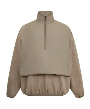 Fear Of God 1/4 Zip Fleece Sweater - Nude