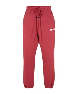 Fear Of God Logo Drawstring Sweatpants - Red